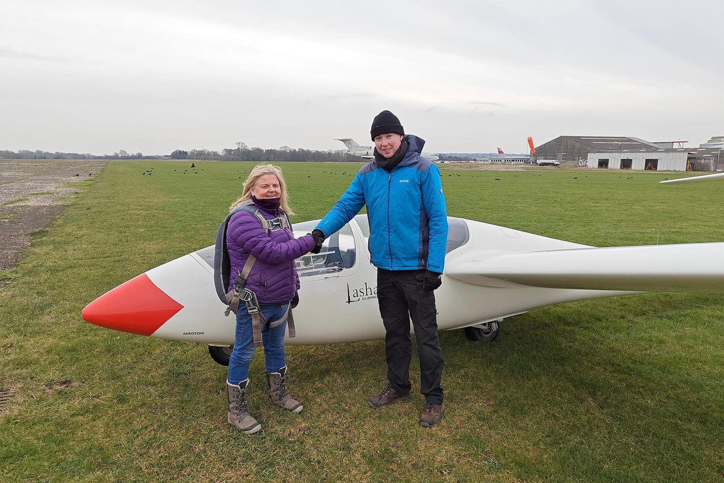 Glider flying start – Lasham Gliding Society